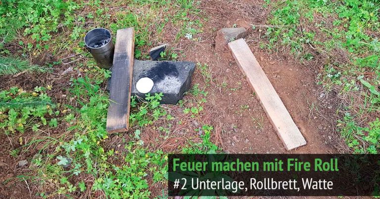 Fire Roll: Feuer machen mit der Feuerrolle / Survival / ousuca®